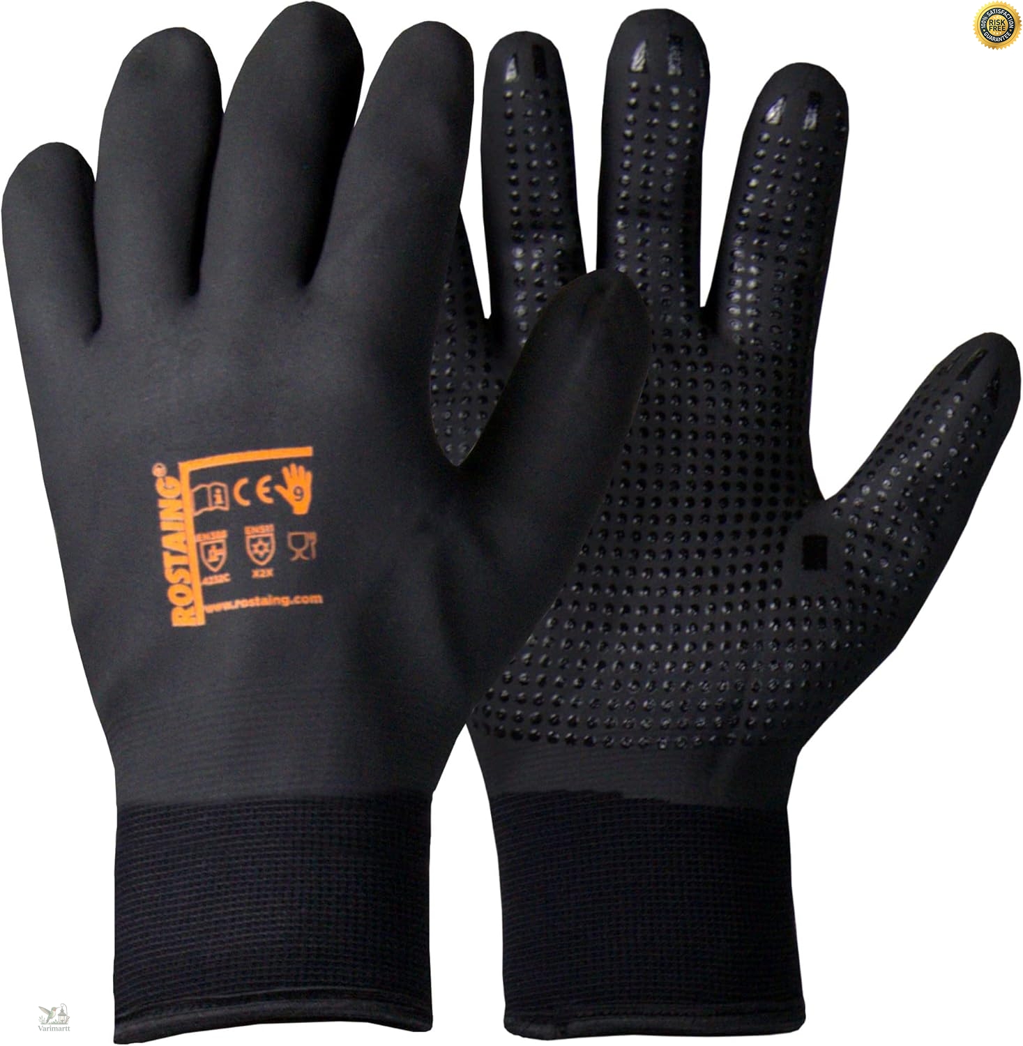 ROSTAING WinterPro - Paire de Gants Travail - Noir - Hiver - Idéal pour ...